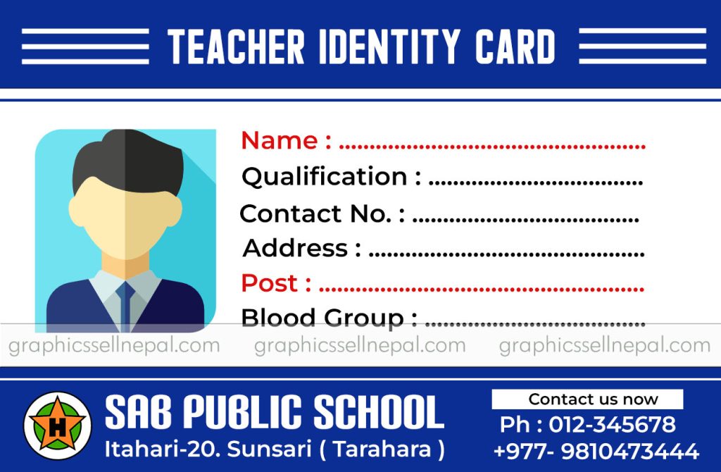 FN : 5013 Teacher Identity Card – Graphic Sell Nepal