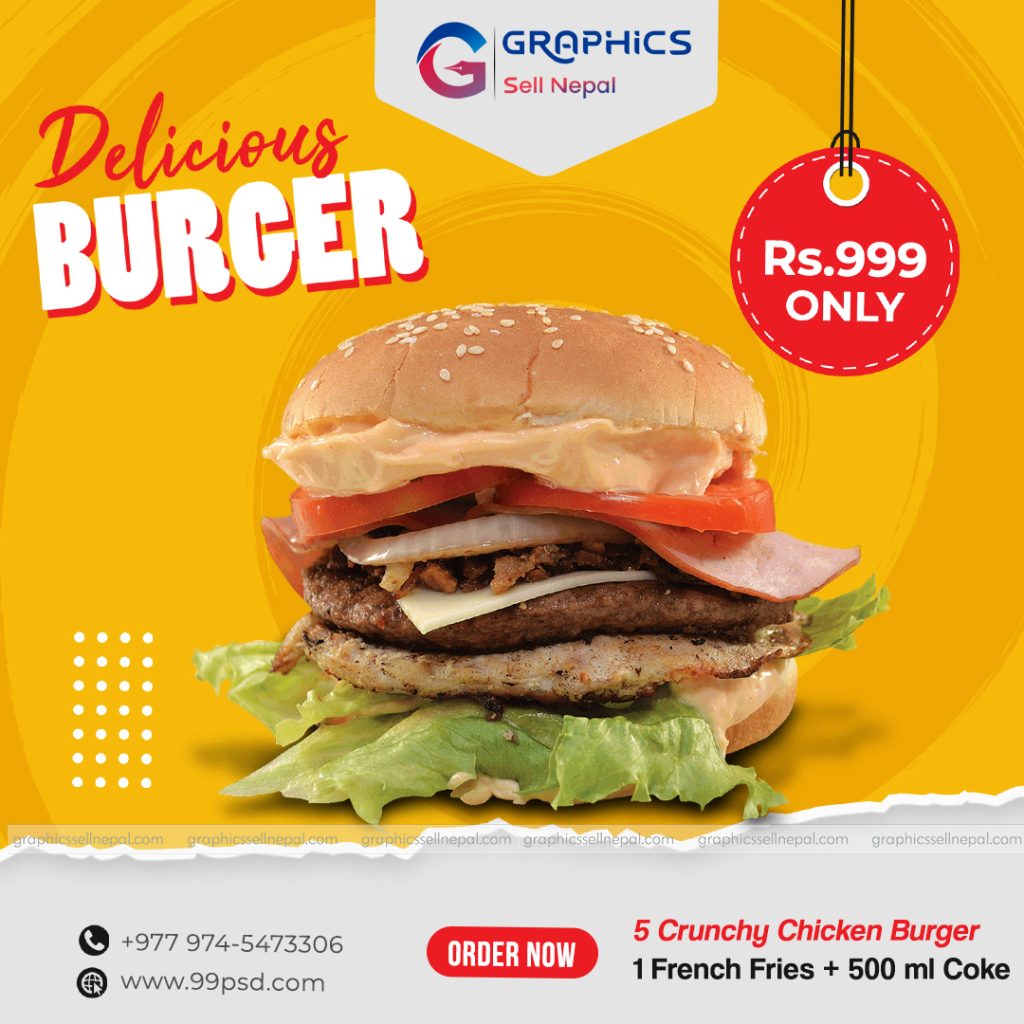 FN : 5236 Burger Delivery – Graphic Sell Nepal