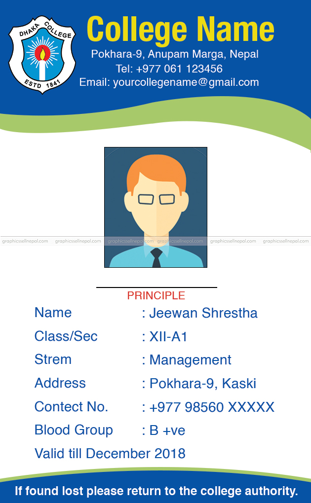 FN : 4202 School ID Card – Graphic Sell Nepal
