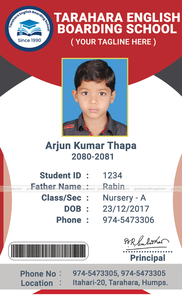 FN : 4207 School ID Card – Graphic Sell Nepal