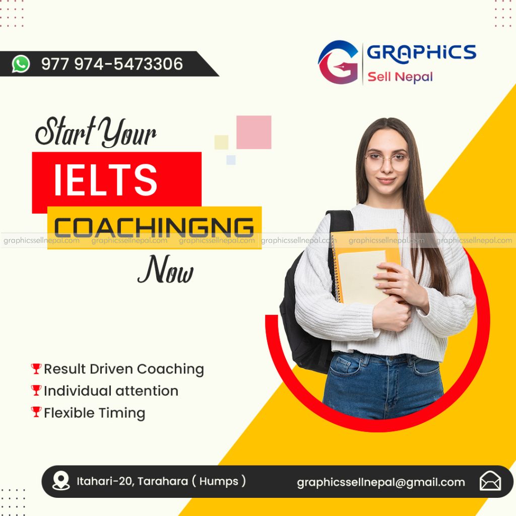 FN : 4961 IELTS banner design – Graphic Sell Nepal