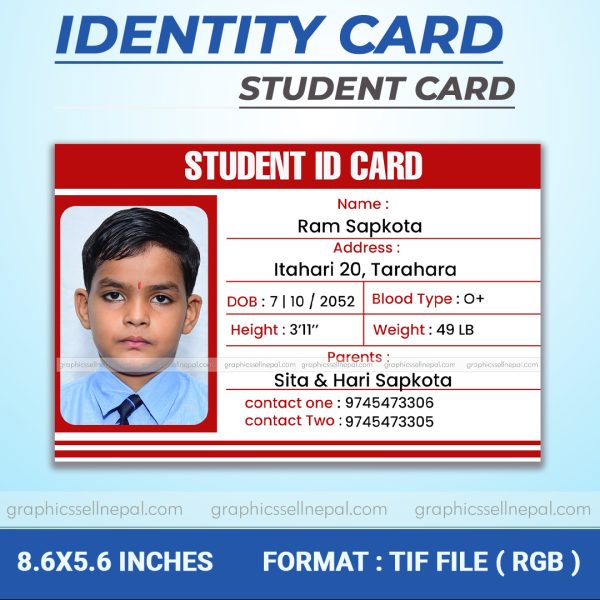FN : 4441 School ID Card – Graphic Sell Nepal