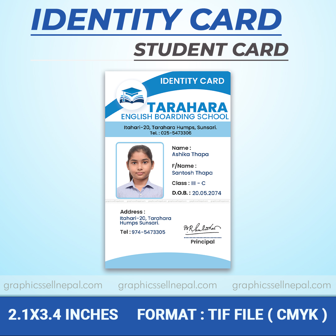 FN : 4435 School ID Card – Graphic Sell Nepal