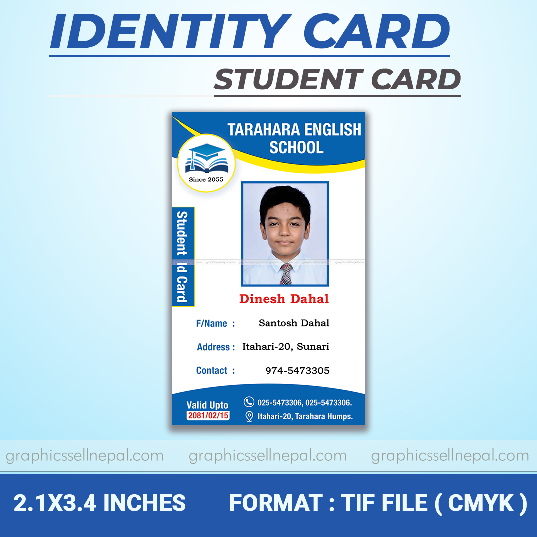 FN : 4444 School ID Card – Graphic Sell Nepal