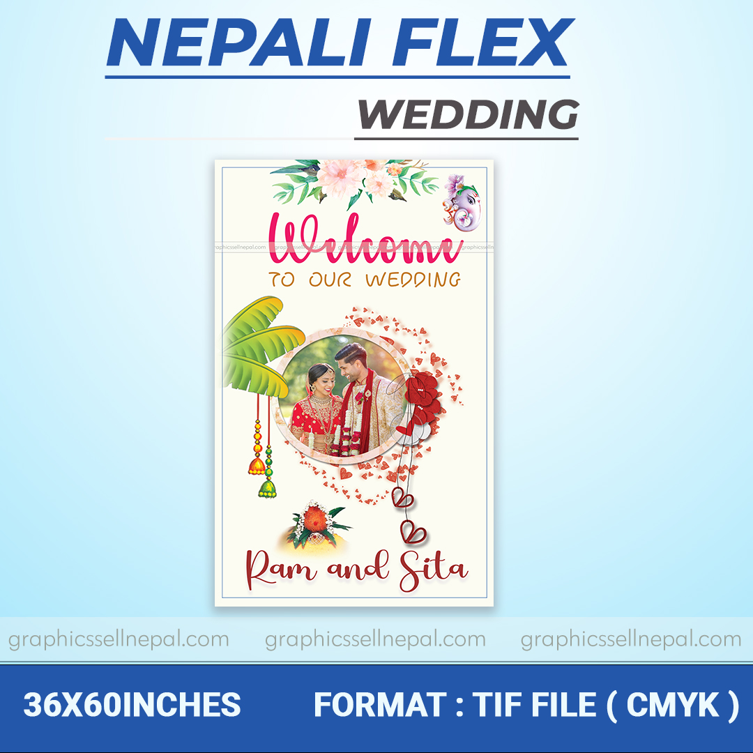 FN : 4972 Nepali Wedding Banner – Graphic Sell Nepal
