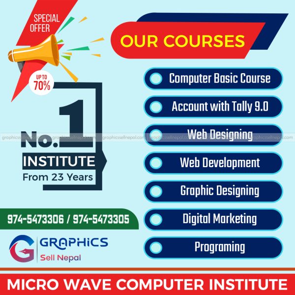 FN : 4930 Computer Training Post Design – Graphic Sell Nepal