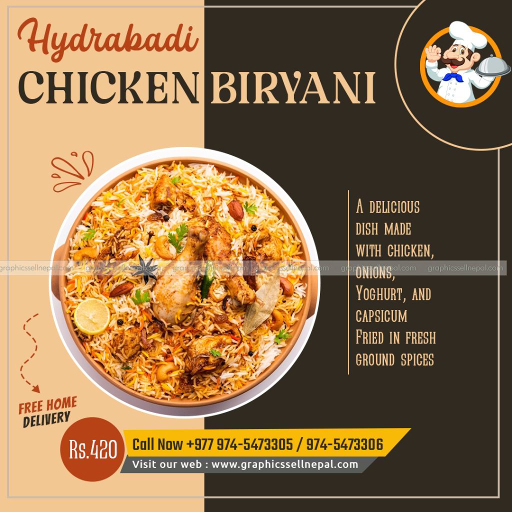 FN : 15055 Biryani Flyer Projects – Graphic Sell Nepal