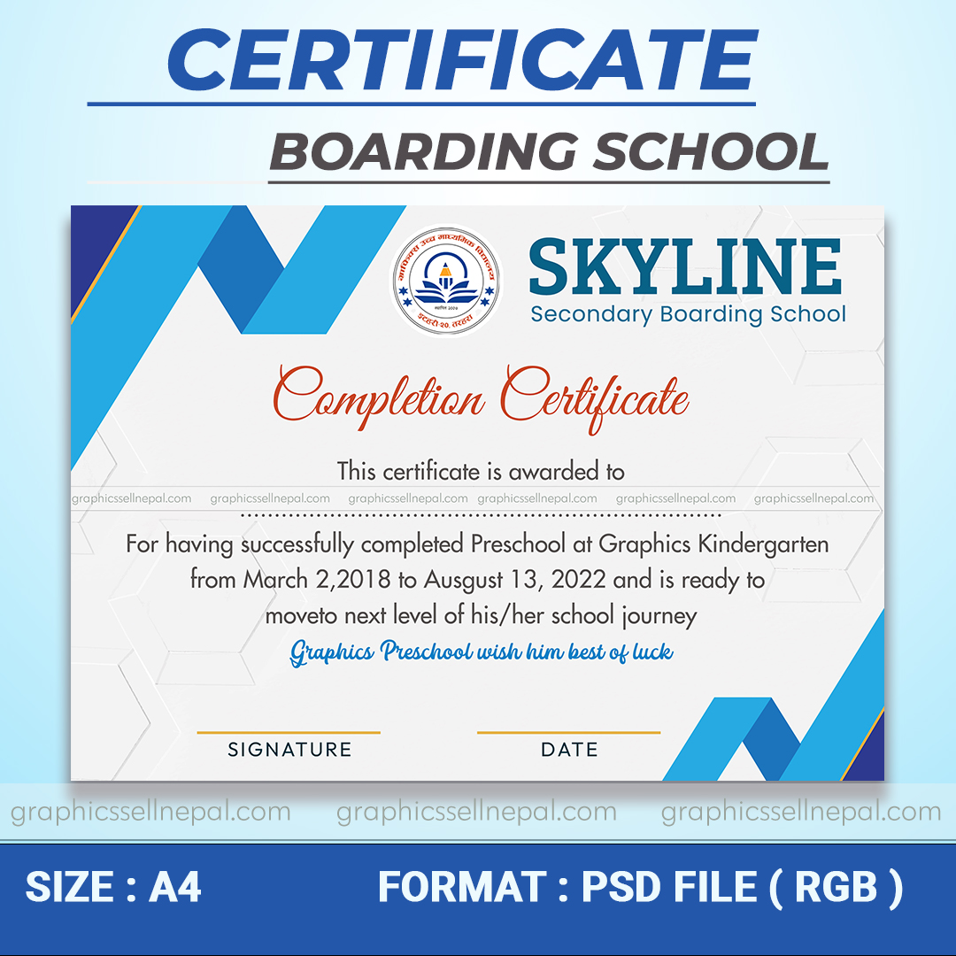 Completion Certificate Format Completion Certificate Template