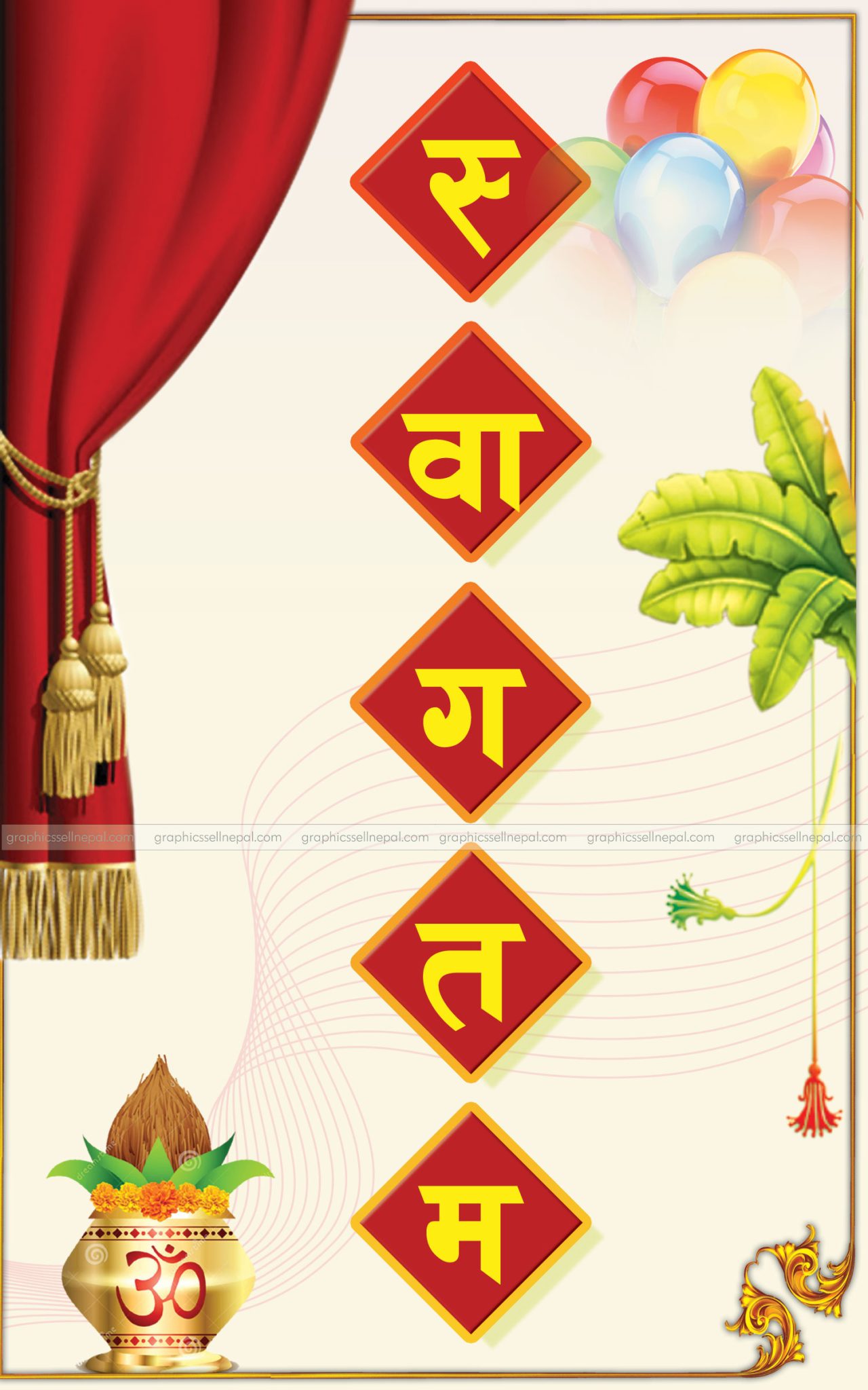 FN : 15094 Welcome Flex – Graphic Sell Nepal
