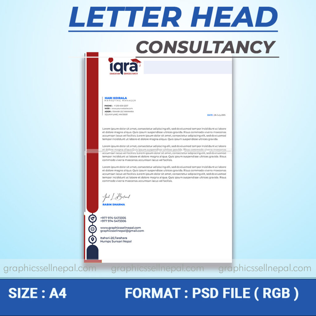 FN : 18175 Letter Head – Graphic Sell Nepal