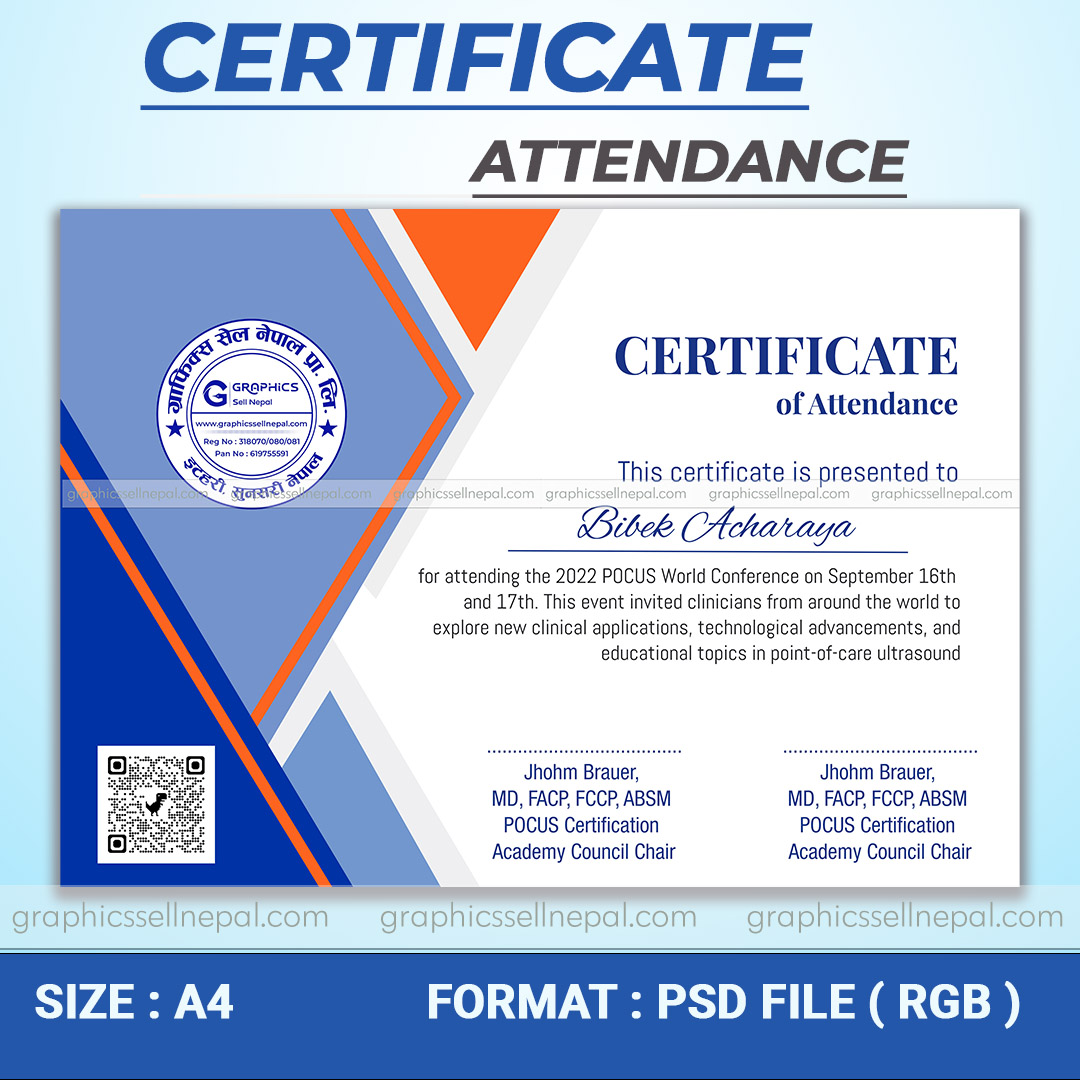 FN : 18446 Certificate Design – Graphic Sell Nepal