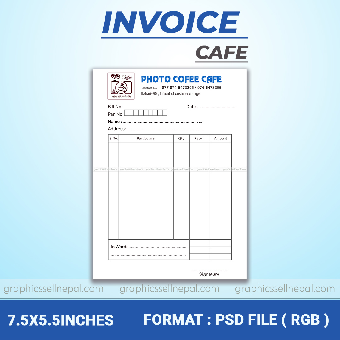 FN : 20022 Normal Bill (Nepali) | PSD – Graphic Sell Nepal